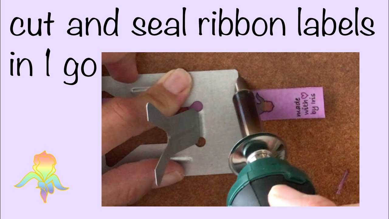 Cut and seal labels in one go // cut and seal ribbon labels the easy ...