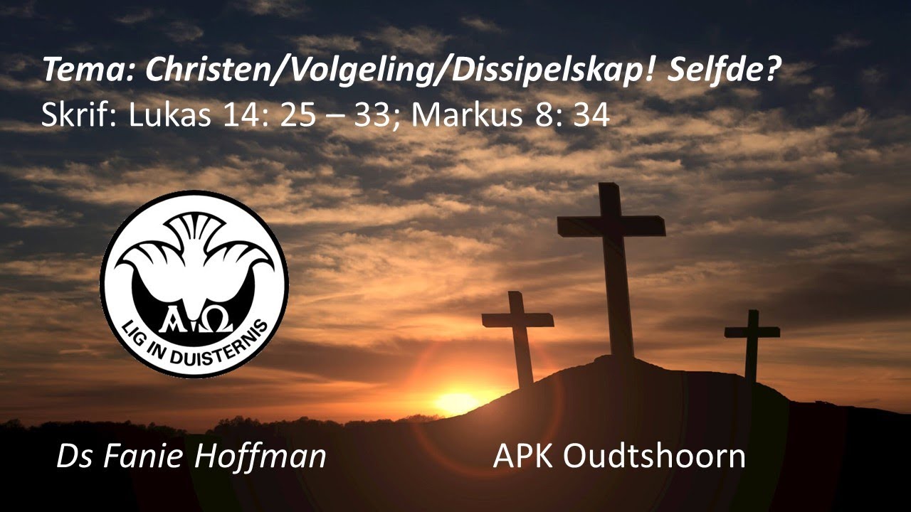 Nagmaal: Christen/Volgeling/Dissipelskap! Selfde? - YouTube