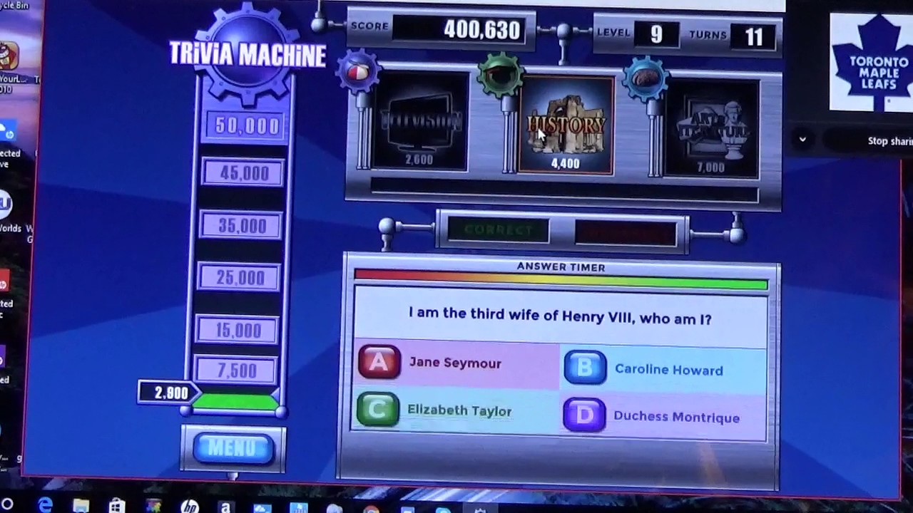 Trivia Machine Reloaded Aired: 11/7/2016 - YouTube