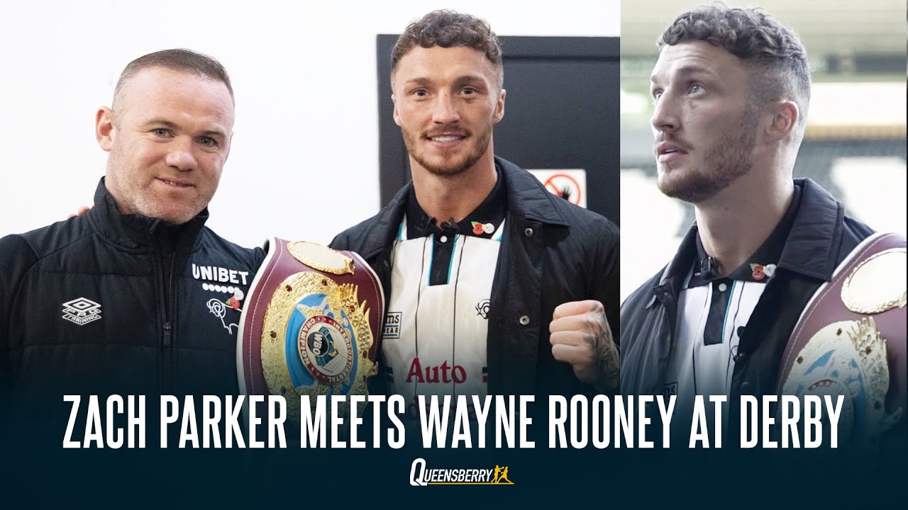 WAYNE ROONEY spends time with ZACH PARKER at Derby County - future ...