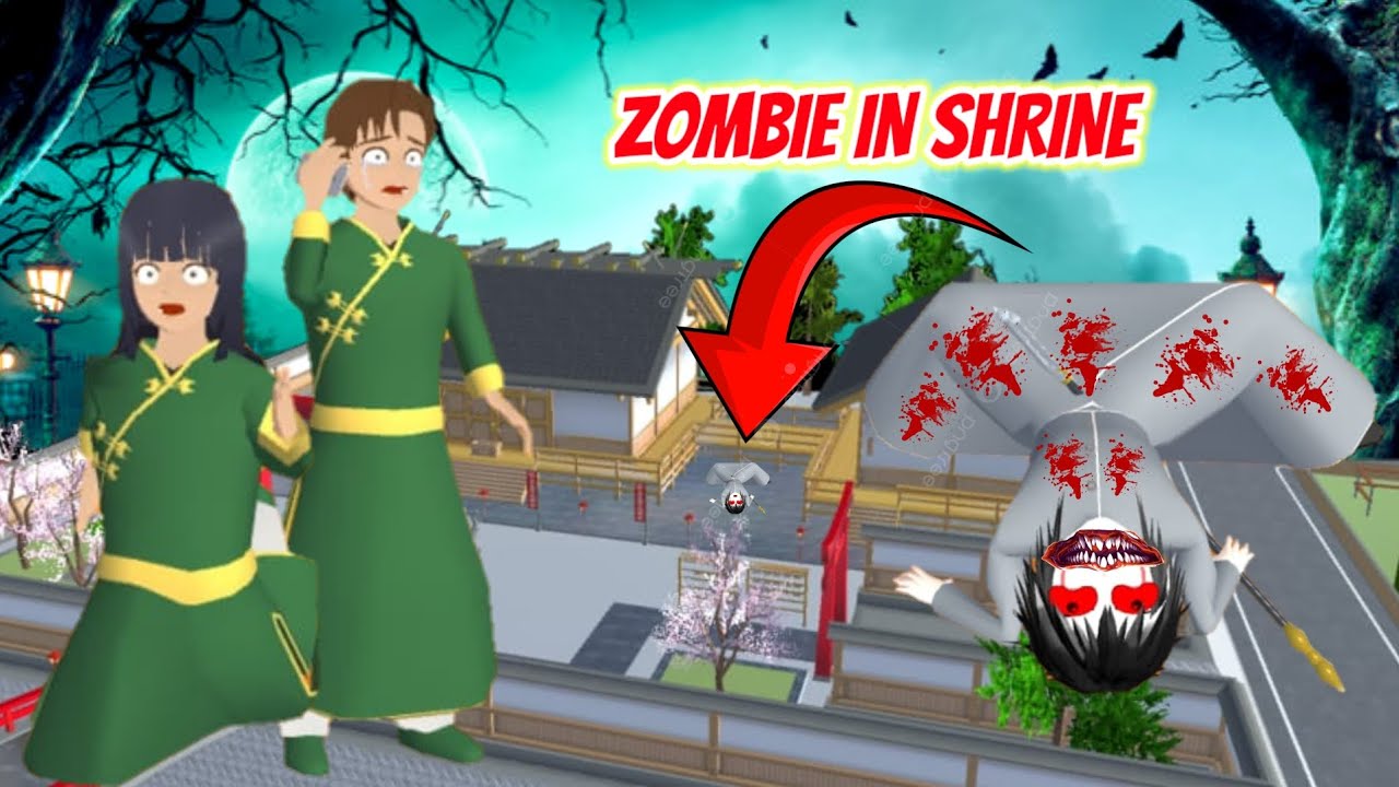 ZOMBIE in SHRINE 😱 | SAKURA SCHOOL SIMULATOR DRAMA HORROR👺 - YouTube