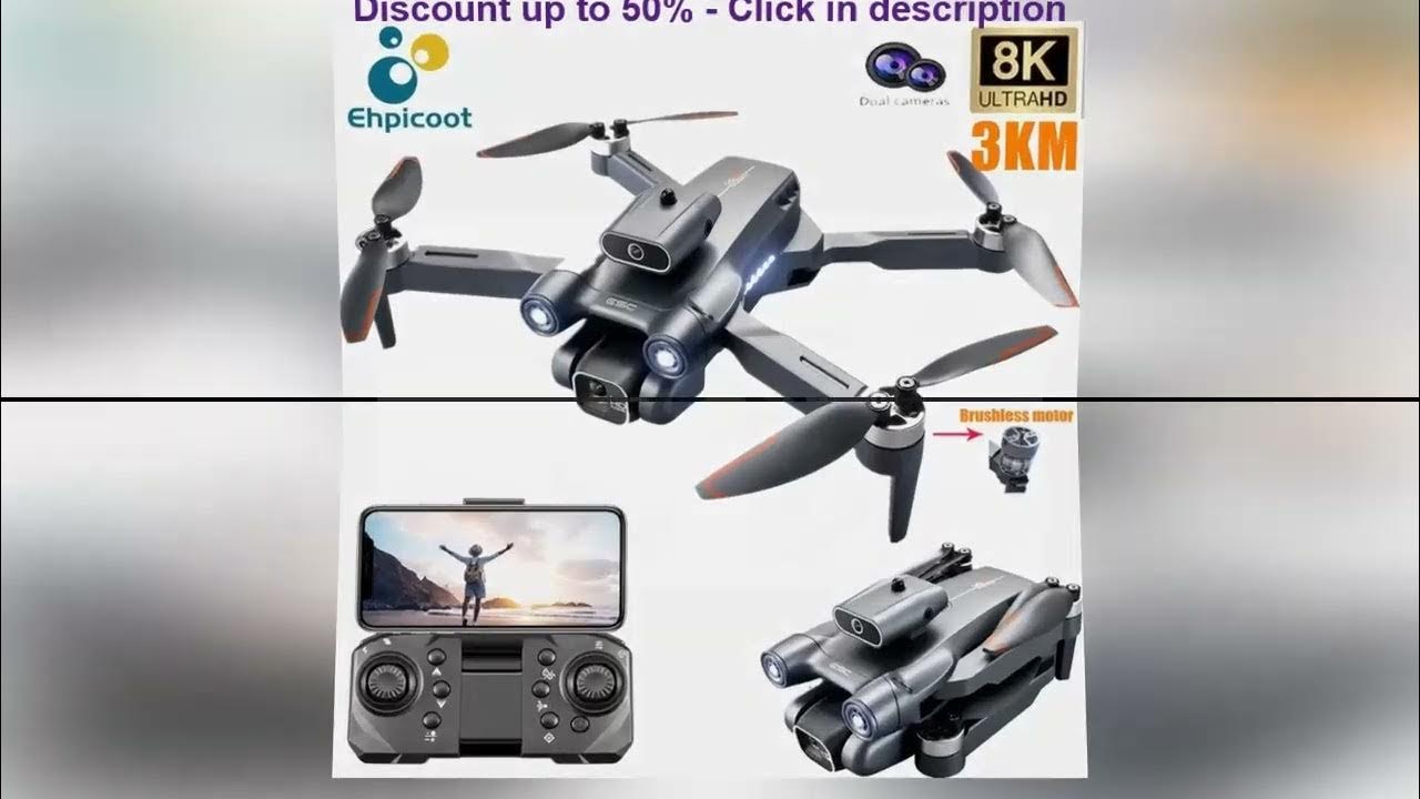 New S1S Mini Drone Camra 8K Professional Brushless Motor Dron Obstacle Avoidance HD Dual Camera ...