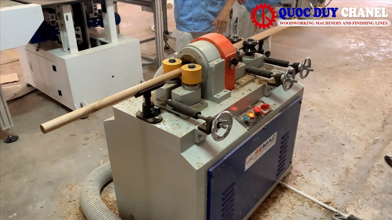 Wood Round Rod Making Machine / Round Rod Milling Machine - YouTube