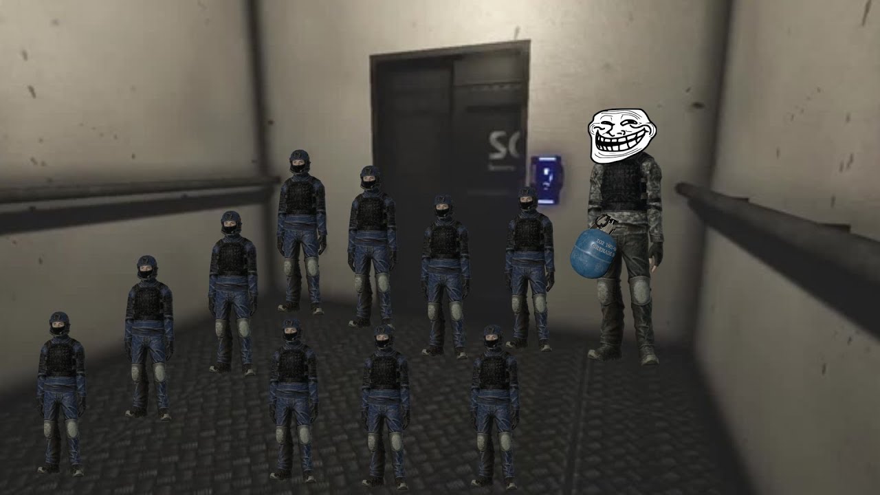 SCP SL Getting 10 NTF With A Elevator Grenade Trap - YouTube