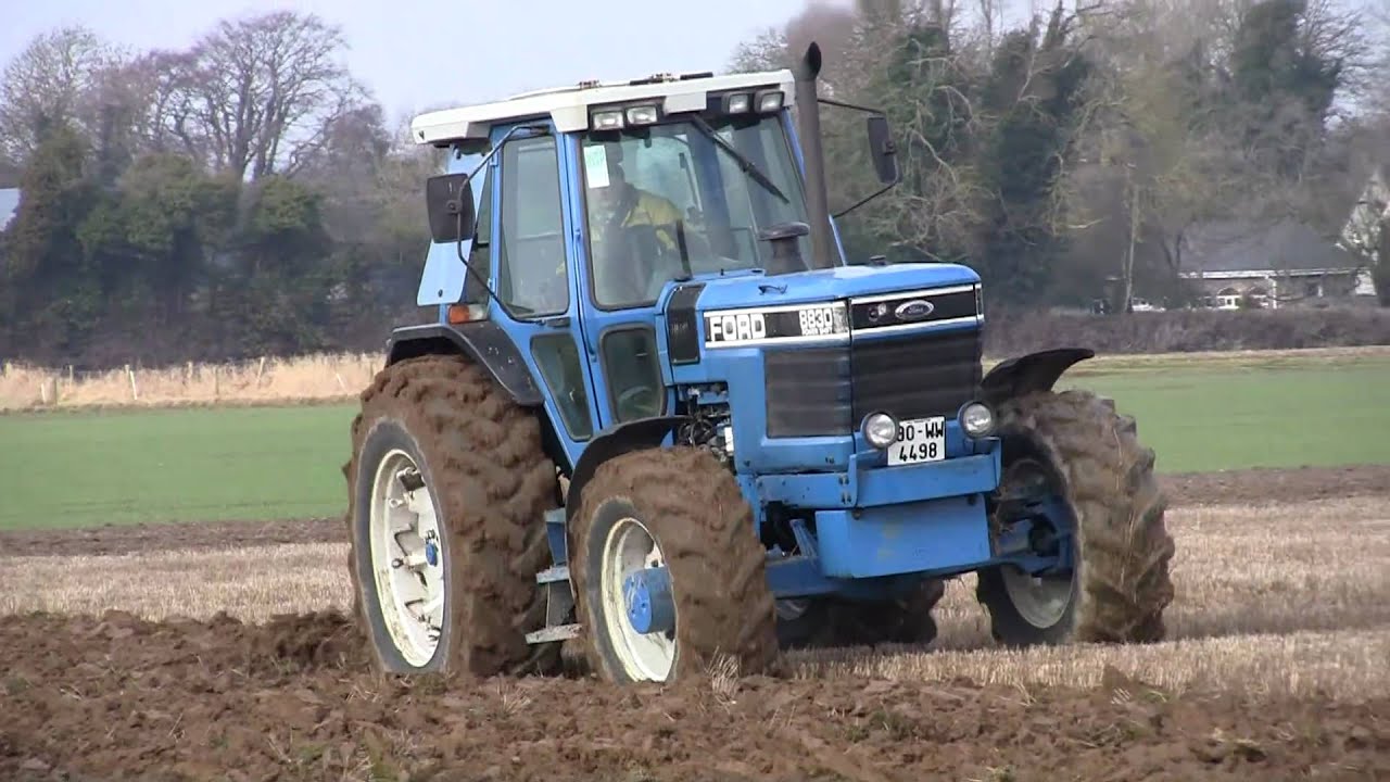 Ford 8830 Powershift with Kverneland 6 Furrow Ploughing - Suncroft ...