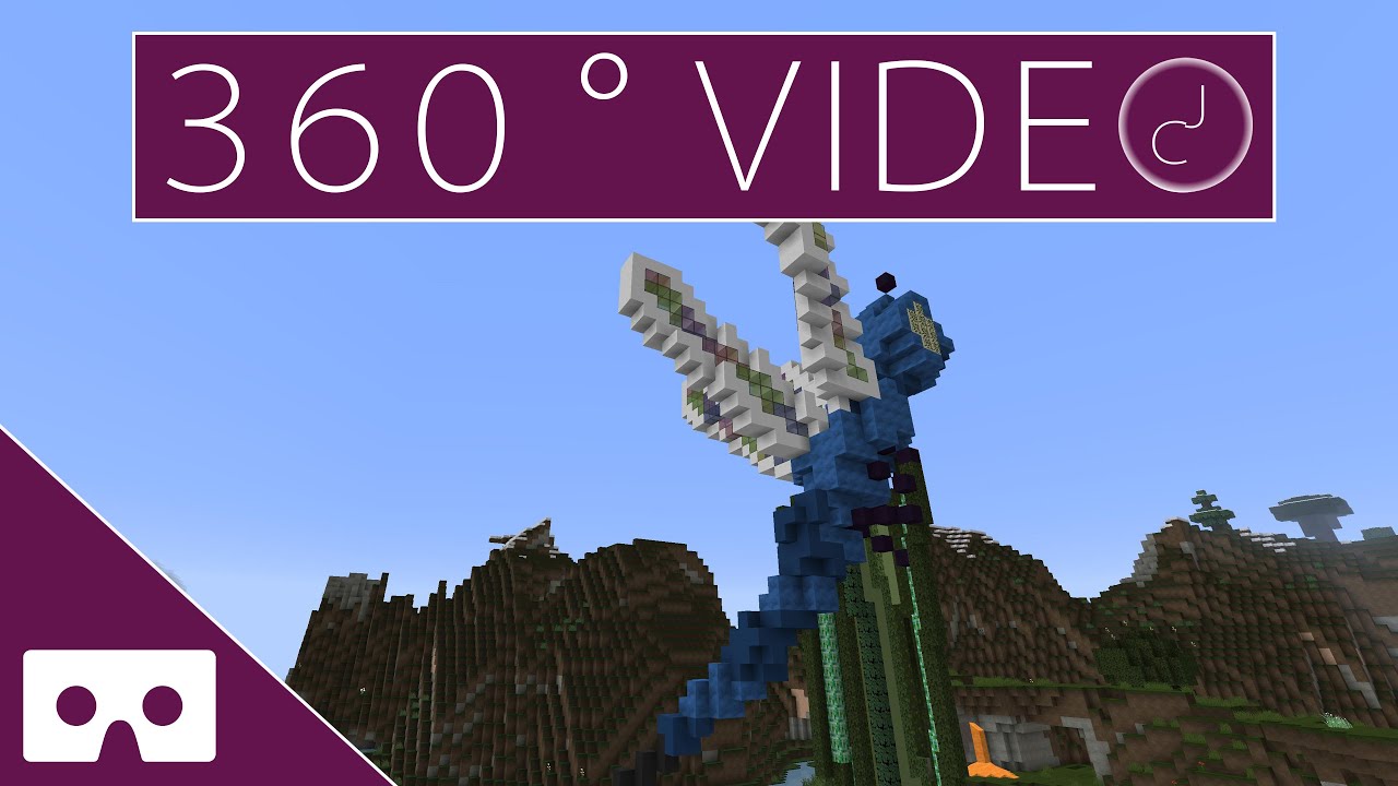360° Dragonfly - Minecraft Timelapse + World Download - YouTube
