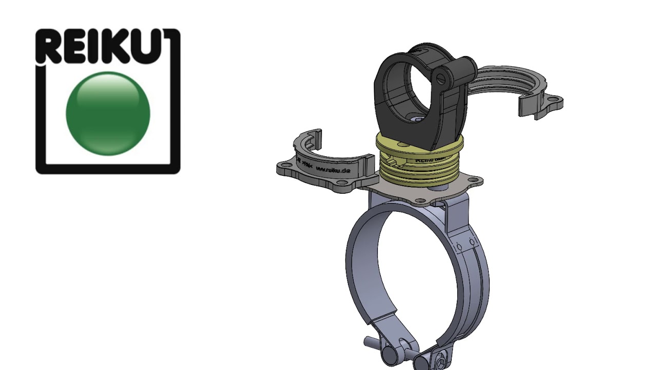 REIKU CoBot Rotary Flange with Metal Strap assembly - YouTube