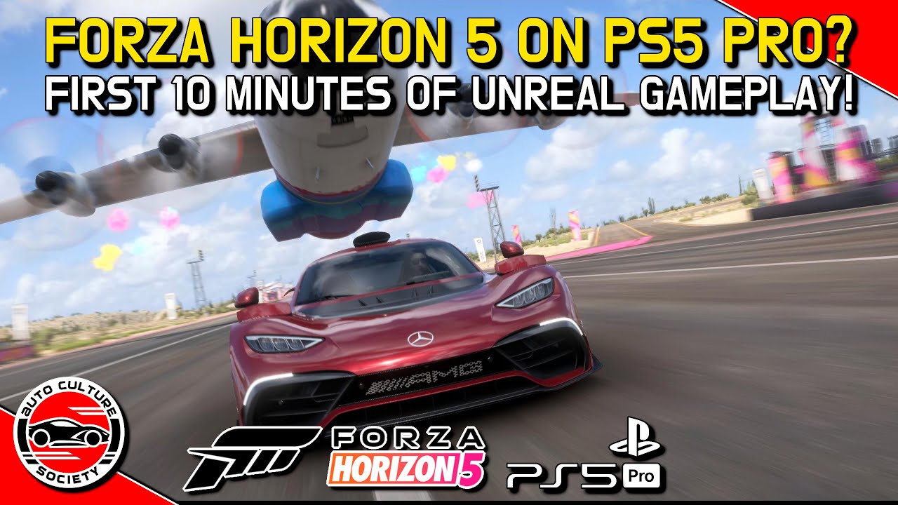 Forza Horizon 5 on PS5 Pro. First 10 Minutes of Gameplay? Epic Intro ...