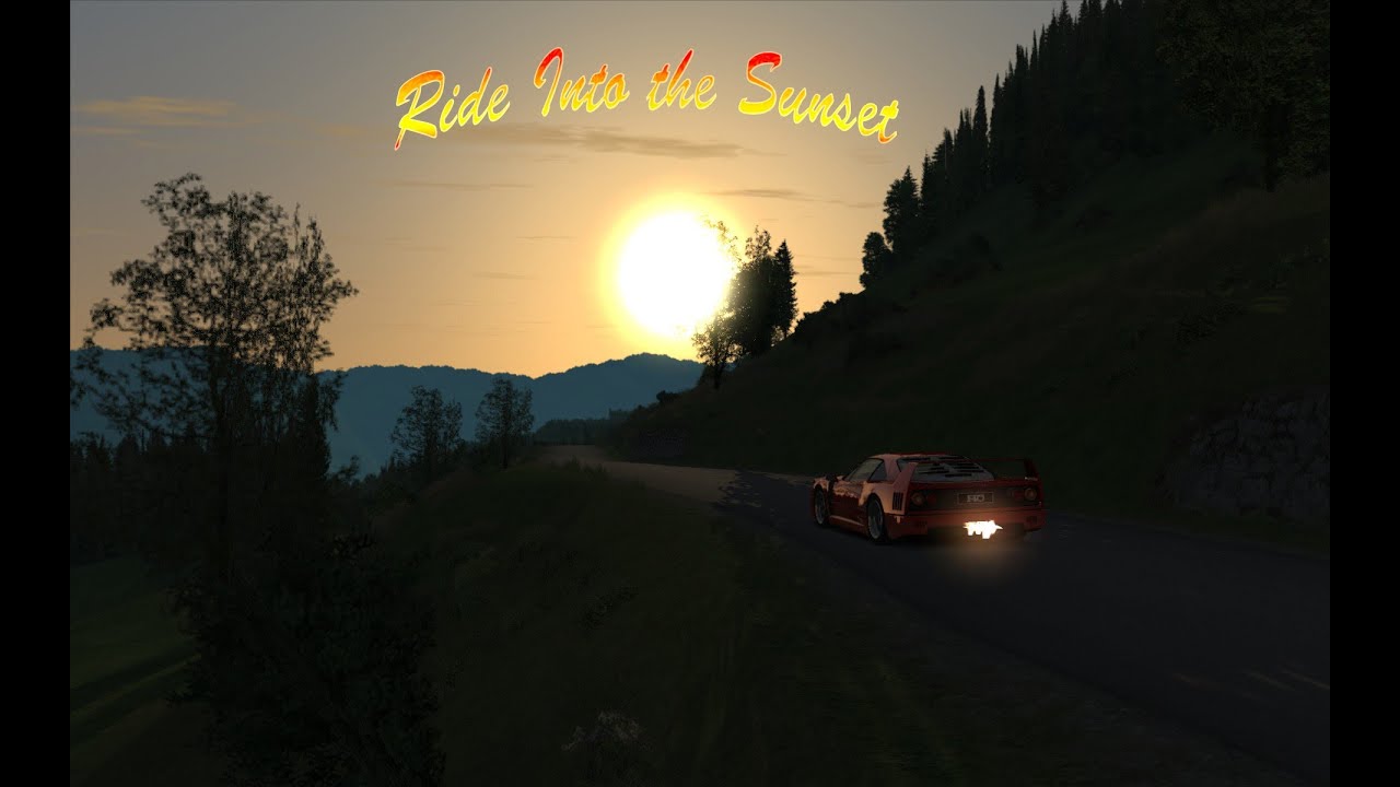Assetto Corsa - Ferrari F40 - Ride into the Sunset - YouTube