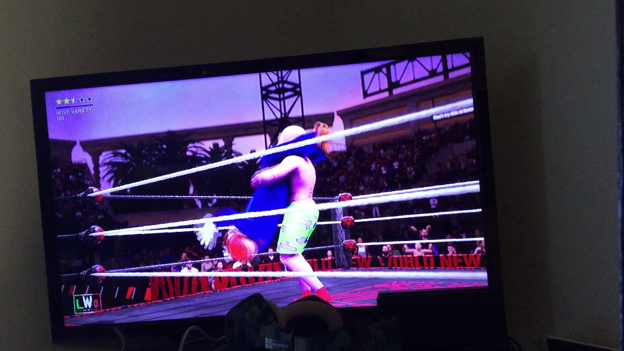 Mario vs Patrick star wwe 2k20 - YouTube