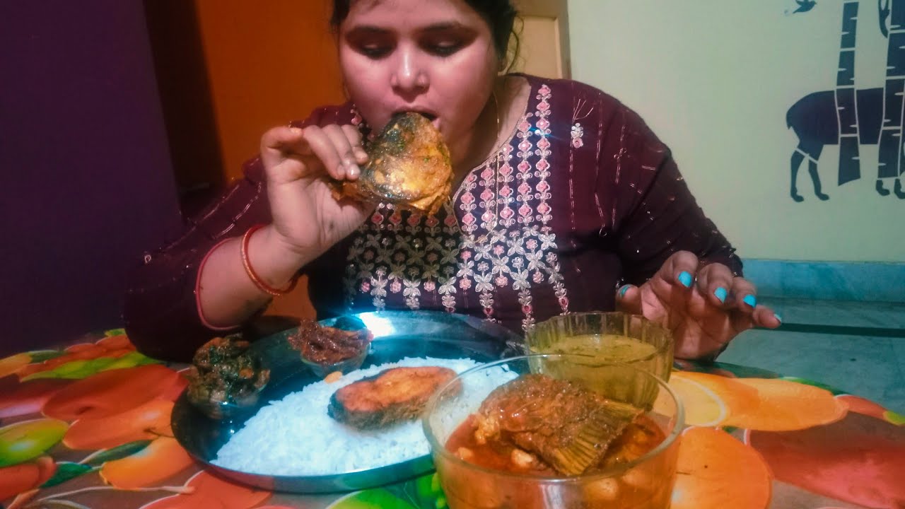BIG BITE EATTING #RICE, RUI MACH VJA , KOLOI SHAK।VAJA, PEPE DAL ...