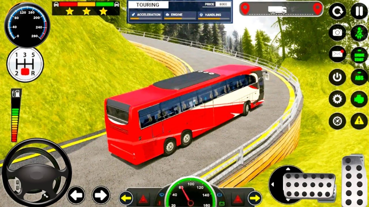 536 bus driving - bus duty simulator gameplay in drive zone sim - YouTube