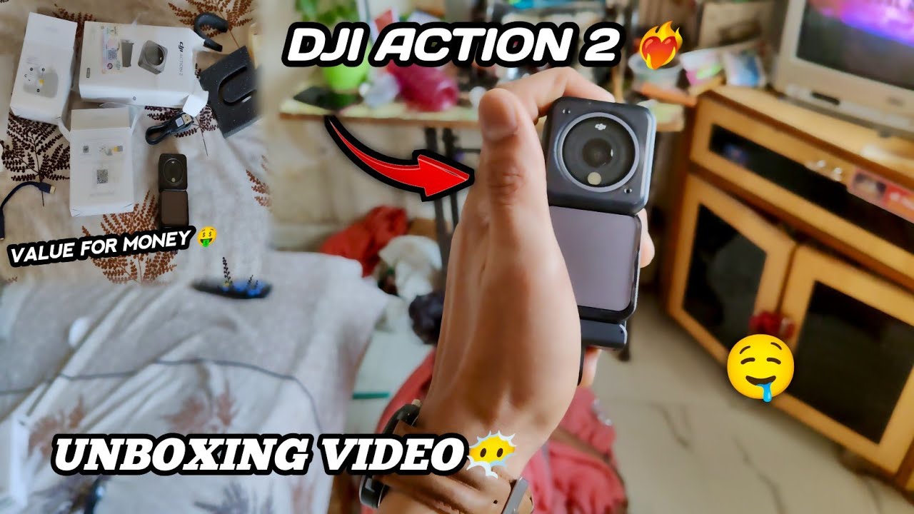 First camera DJ action 2 ️‍🔥 unboxing video 14,000 review video🫠 - YouTube