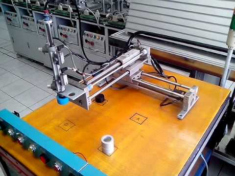 Mesin Aplikasi XYZ Pneumatik - PLC Omron - Teknik Mekatronika Polman ...