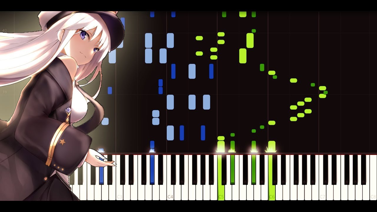 Azur lane OP - graphite/diamond (Piano + Sheets) - YouTube