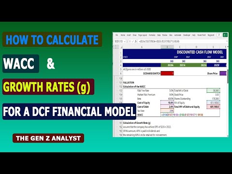 DCF Tutorial: How to Calculate the WACC & Growth Rate for A Financial Model - YouTube