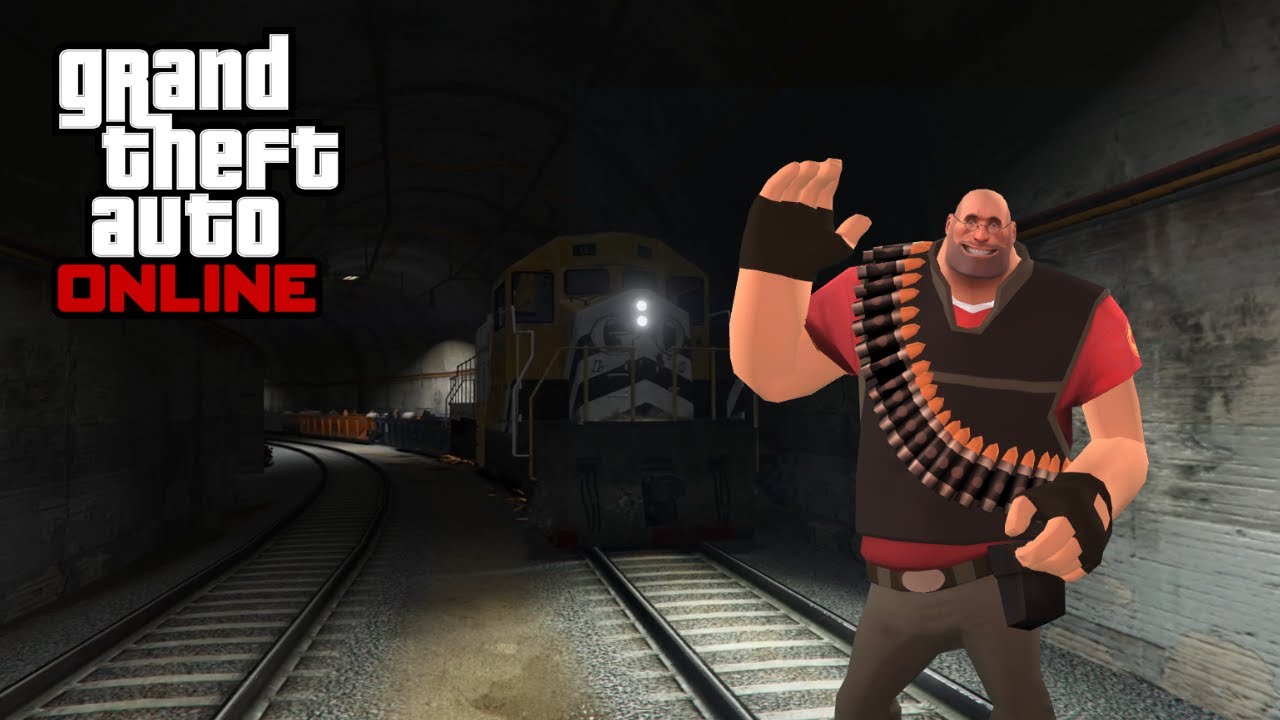 GTA Online: Heavy's Cluckin Bell Raid | Stealing the train (TF2 AI ...