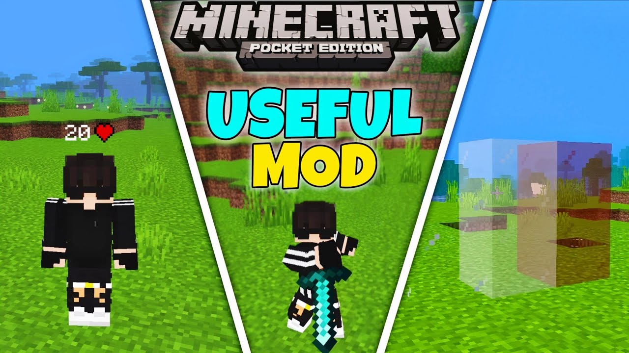 7 Best mods/addons for mcpe player 😱 || Best mods @MCPE - YouTube