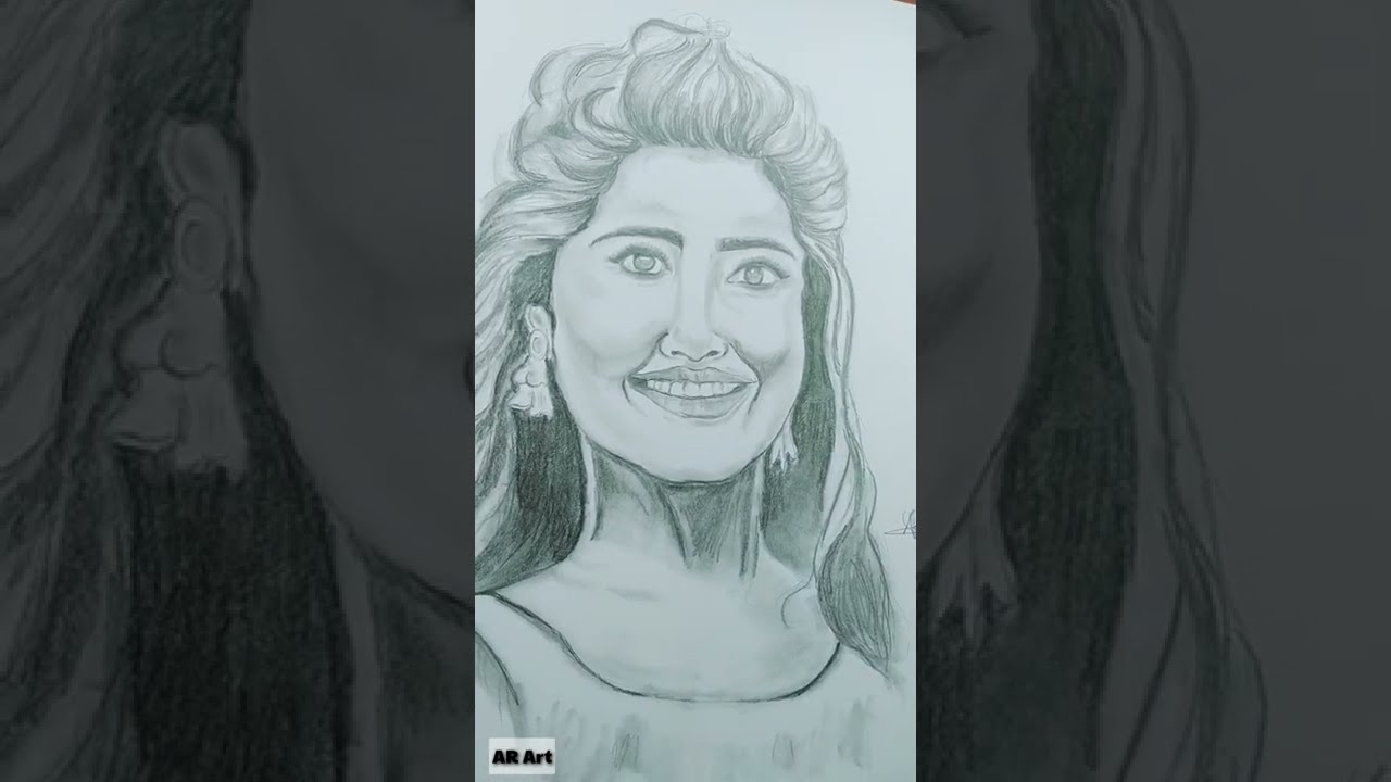 Anupama Parameswaran Drawing By AR Art - YouTube