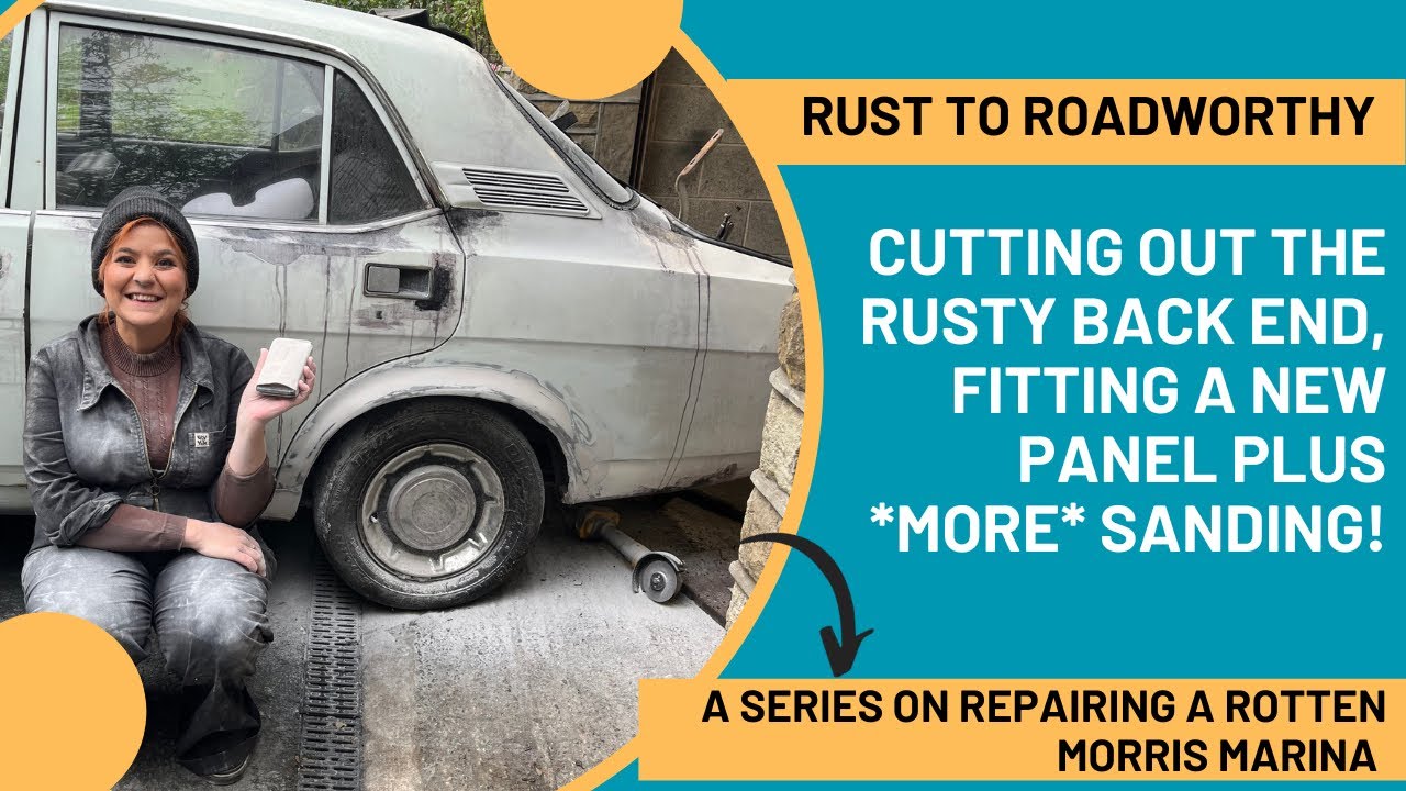 Cutting out rust and fitting a new panel! | Rust to Roadworthy | Ep. 6 ...