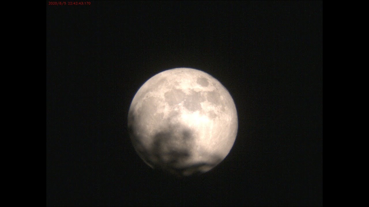 Live Full Moon Cam, June 5, 2020 - YouTube