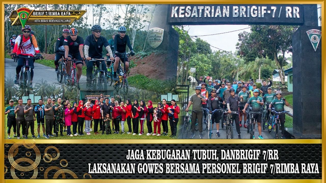 JAGA KEBUGARAN TUBUH, DANBRIGIF 7/RR LAKSANAKAN GOWES BERSAMA PERSONEL ...