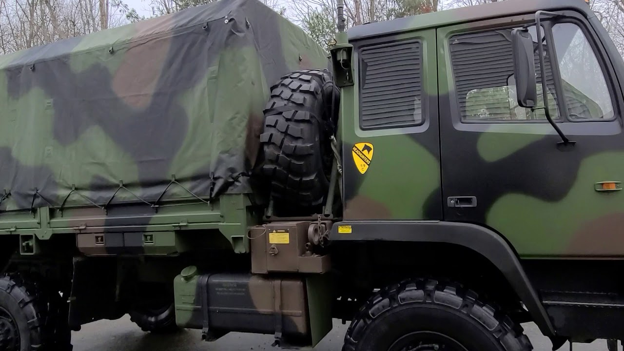 M1078 Central Tire Inflation System CTIS in use - YouTube