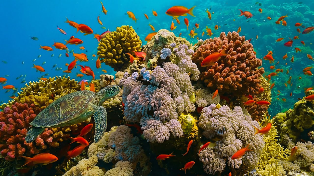 Deep Sleep 4K HDR Ocean Escape – Rainbow Marine Life 🐠 Peaceful ...