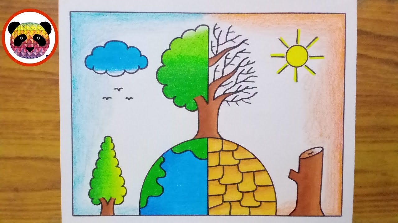 Environment Day Drawing / World Environment Day Drawing / Save ...