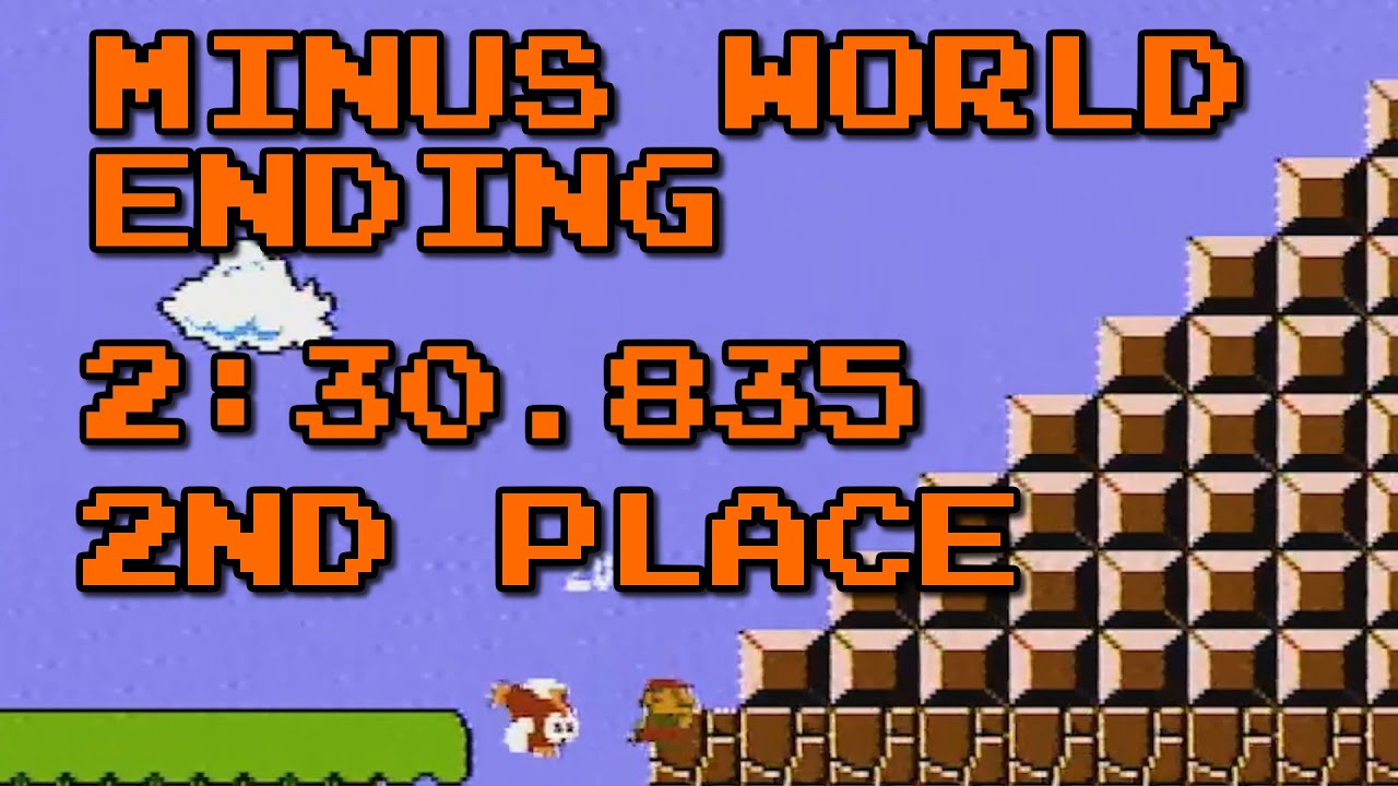 (2:30.835) Super Mario Bros. Minus World Ending Speedrun *PB* - YouTube