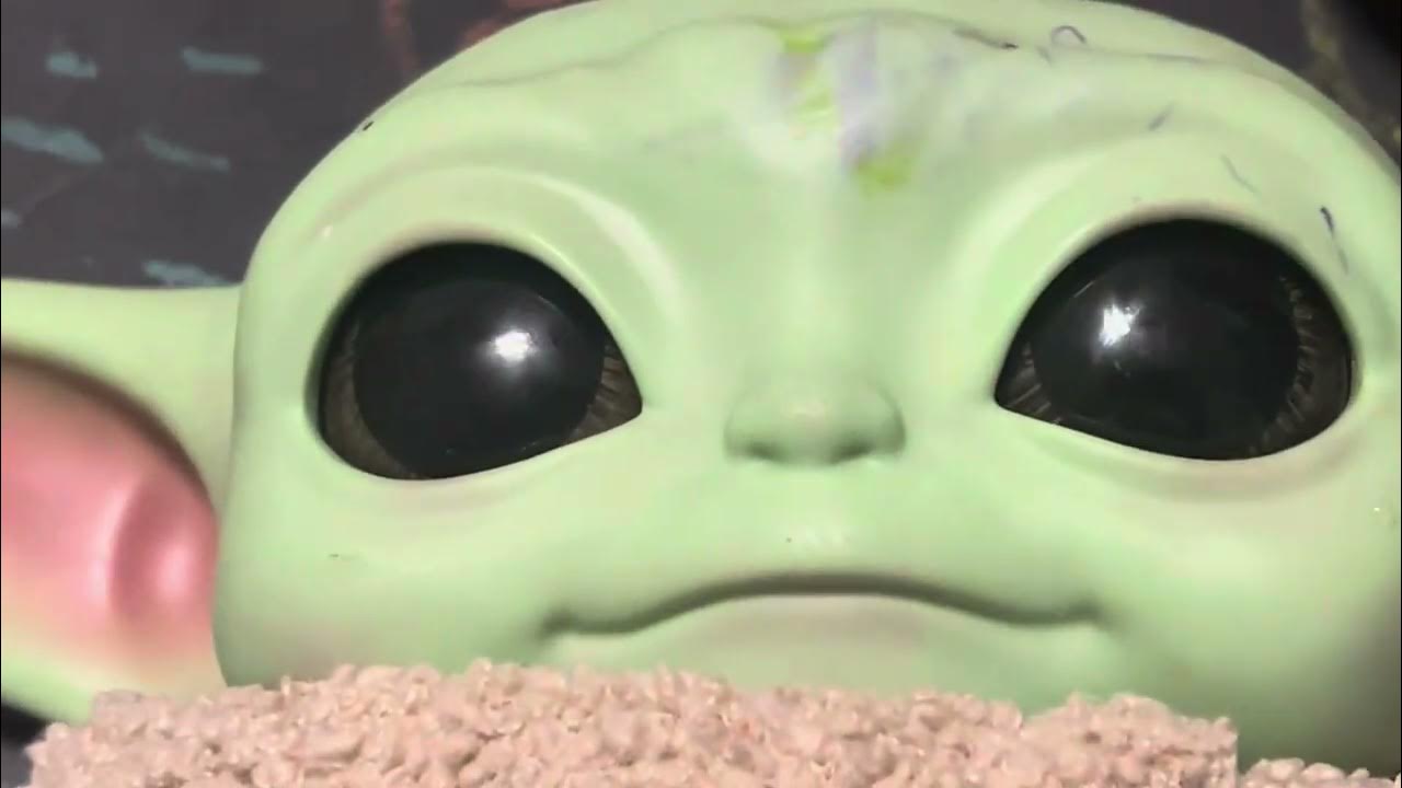 Finding baby Yoda in the middle of the road - YouTube