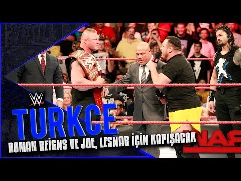 RAW Türkçe Altyazı | Roman Reigns ve Joe, Lesnar İçin Kapışacak
