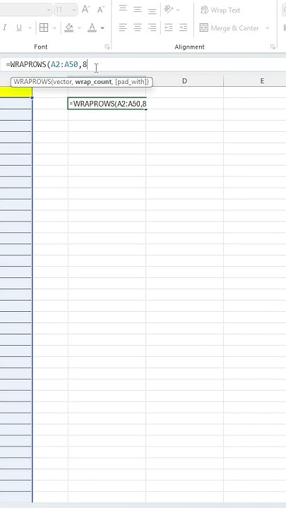 Shorts Data From Rows To Column And Columns To Rows With Function New Excel Function Youtube