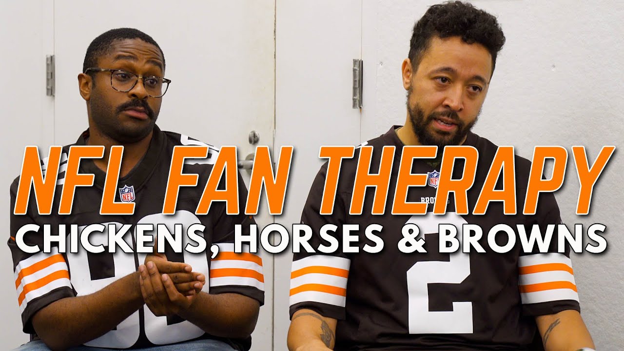 NFL FAN THERAPY: Chickens, Horses & Browns - YouTube