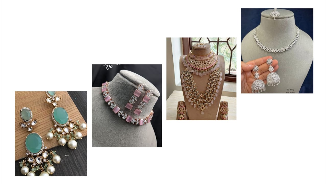 very beautiful stylish elegant simple jewelry design - YouTube