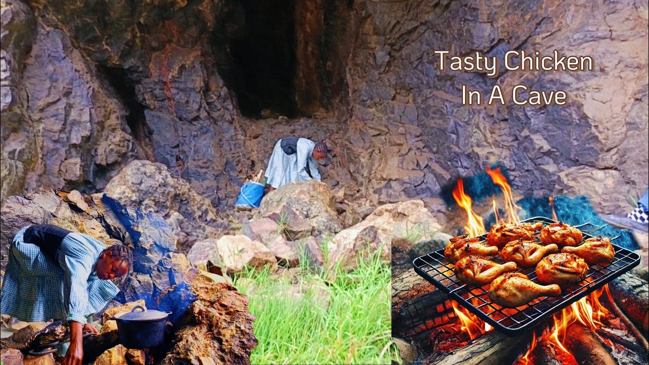 Fire, Cave, and Chicken: A Rustic Roasting Experience | Cooking ASMR ...