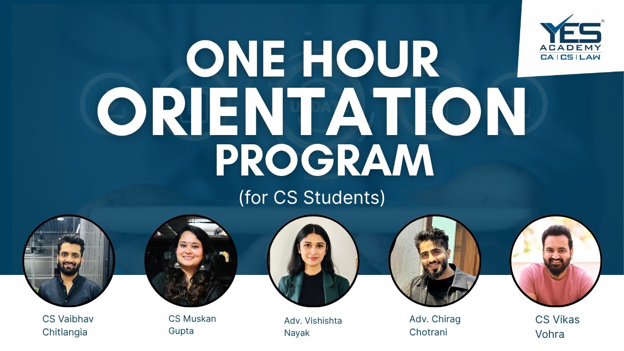 1 Hour Orientation Program For CS Students | Team YES Academy - YouTube