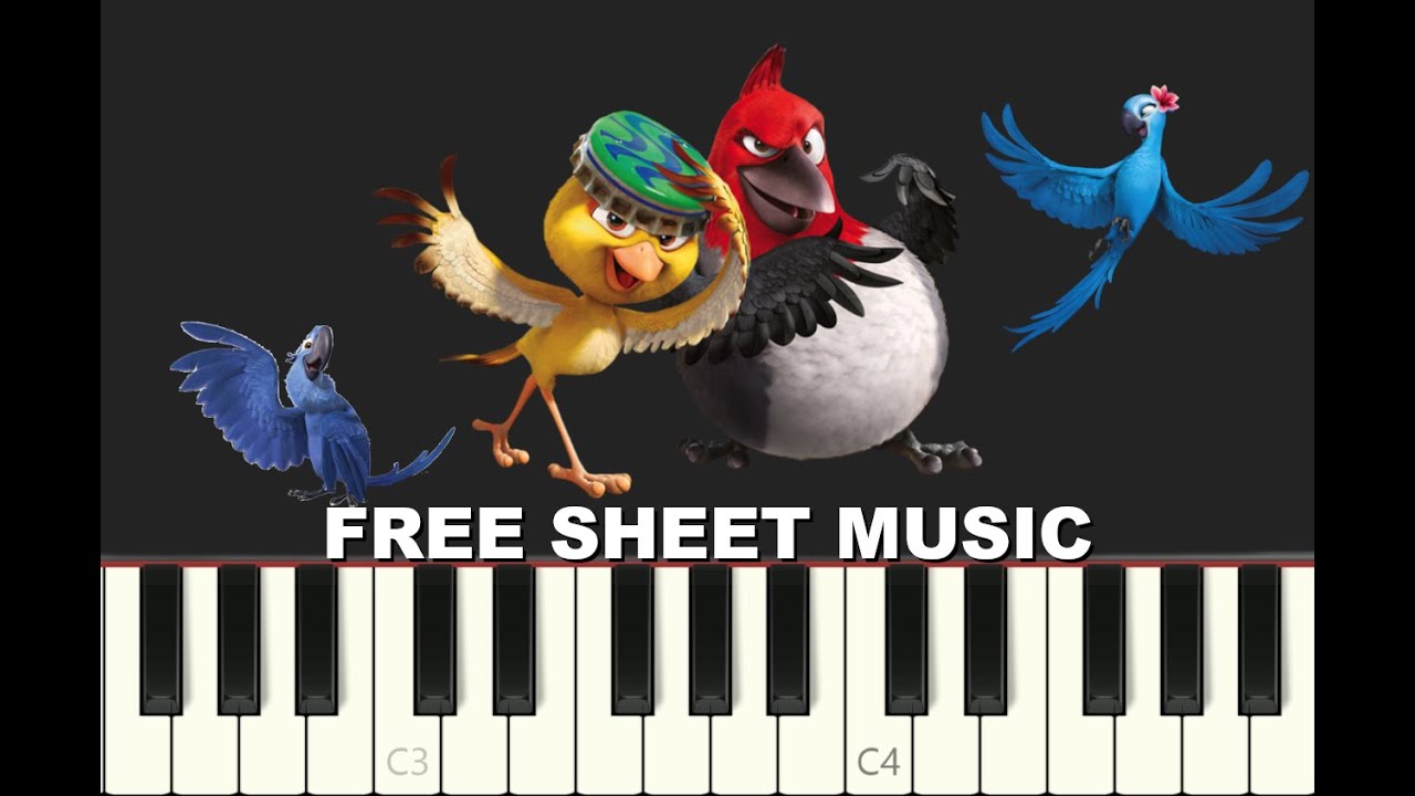 HOT WINGS (I WANNA PARTY) from RIO, 2011, Piano Tutorial with free ...