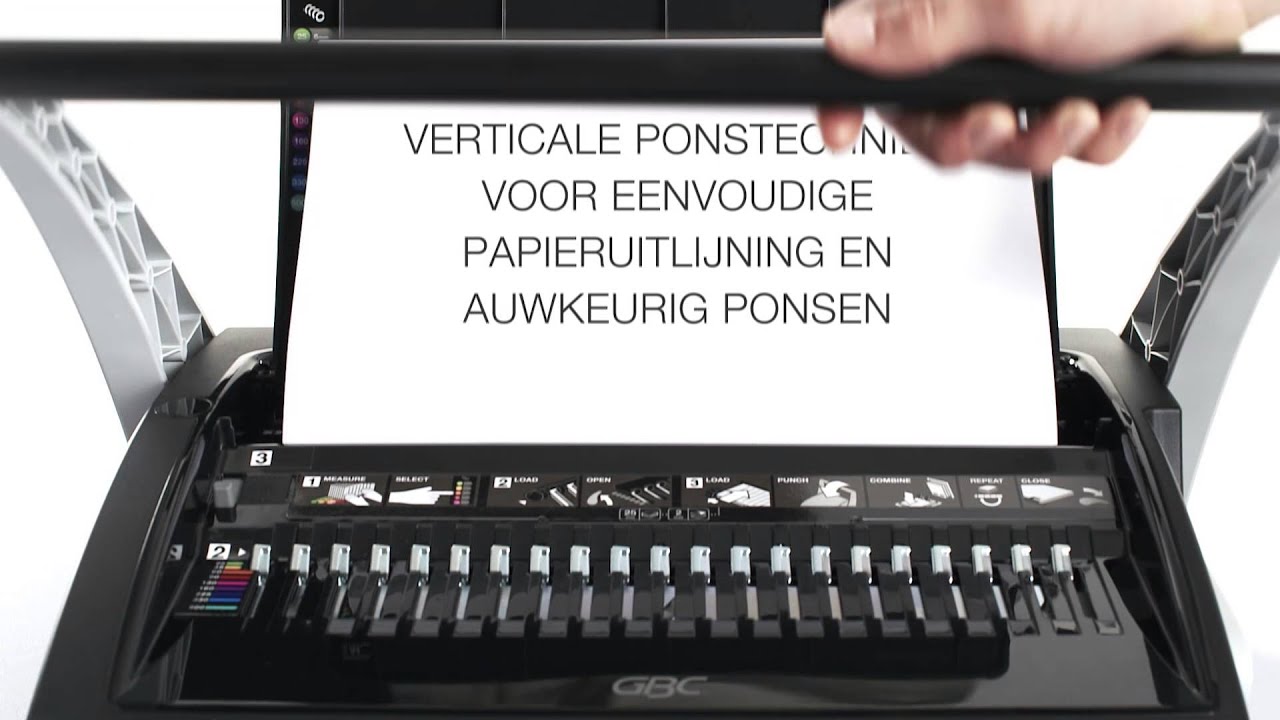 GBC CombBind inbindmachine - YouTube