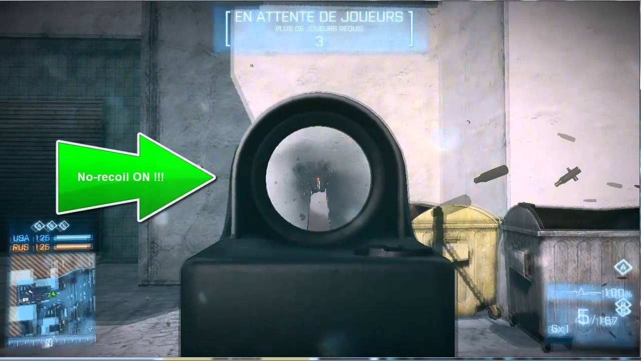 Norecoil BF3 and all FPS -No spread Battlefield 3, m16a3,m416 ... - YouTube