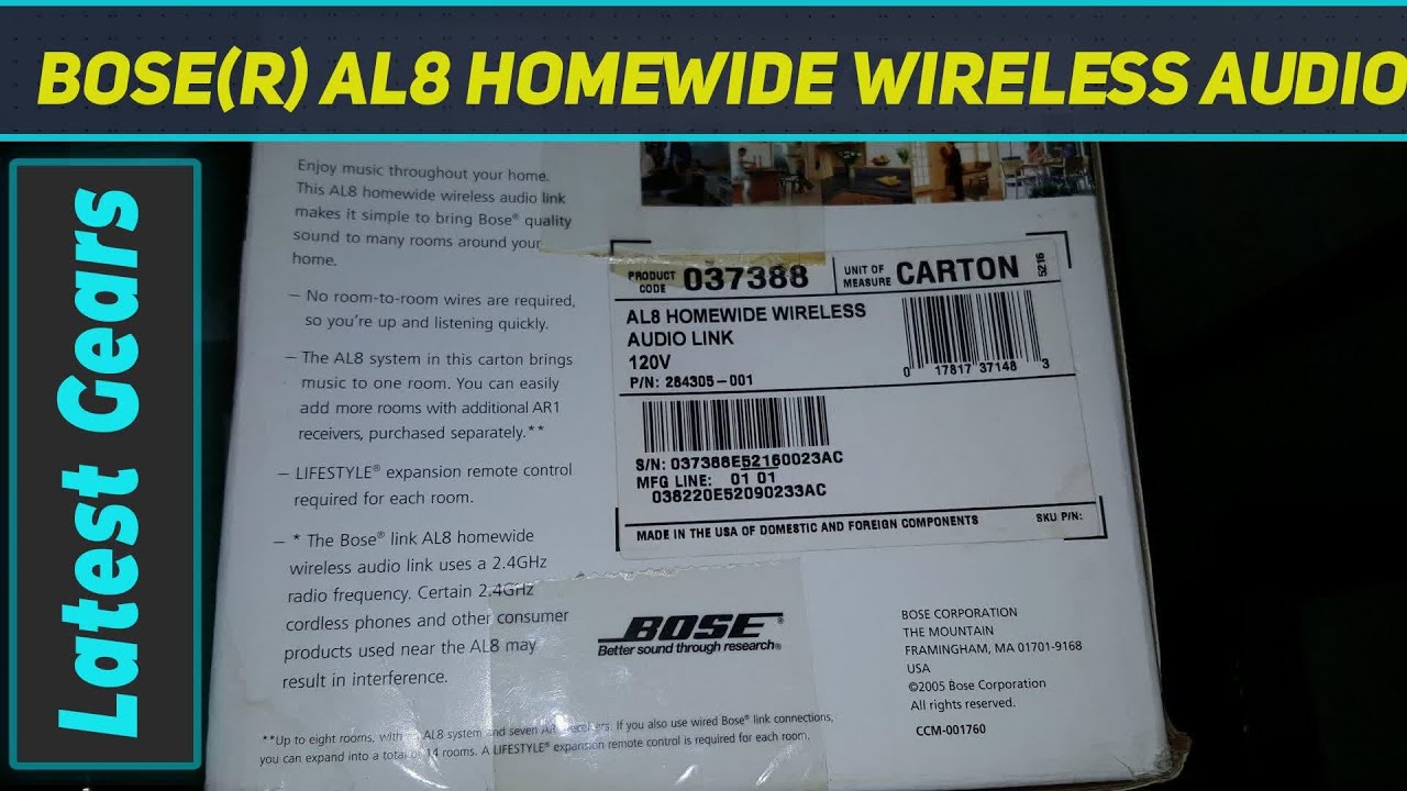 BOSE(R) AL8 Homewide Wireless Audio Link AZ Review - YouTube