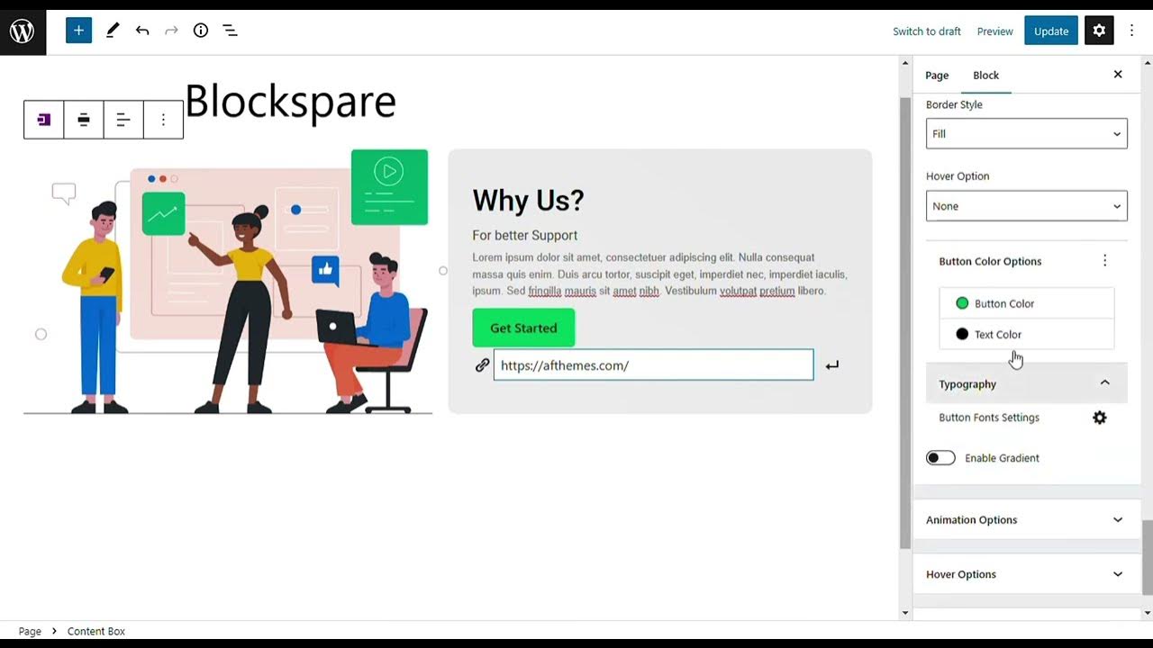 How to insert and design Content Box Block in Gutenberg Editor? - YouTube