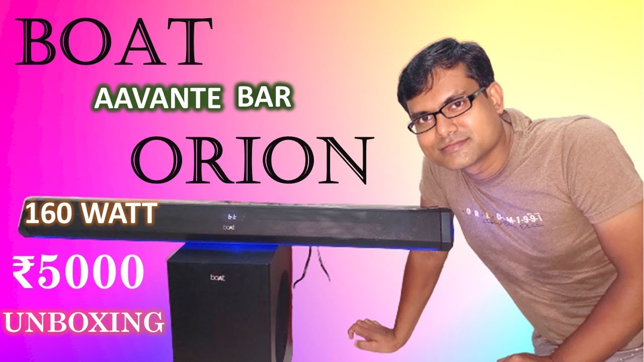 Boat Aavante Orion Bar 160W at ₹5000/- UNBOXING INSTALL SOUND TEST ...