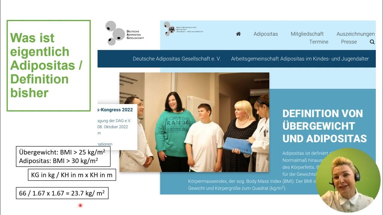 Grundlagen der Adipositas - BMI (Bodymassindex) - YouTube