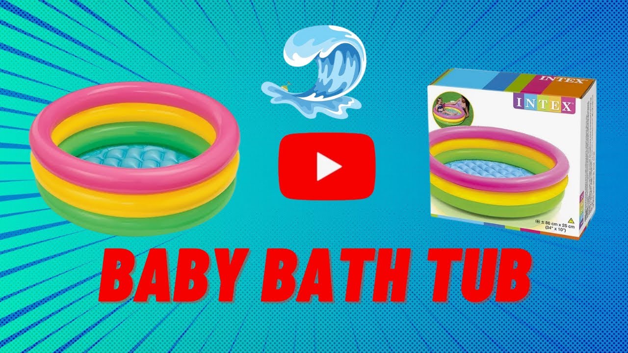 Unboxing Intex Inflatable Kids Bath Tub, 3 Ft (Multicolor) / Baby ...
