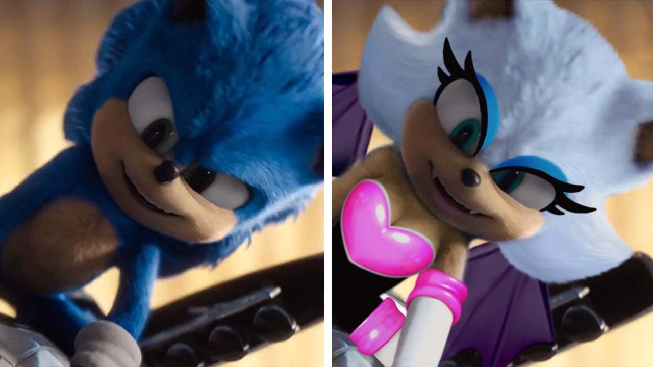 Sonic vs Rouge Sonic The Hedgehog Movie 3 Choose Your Favorite Design ...