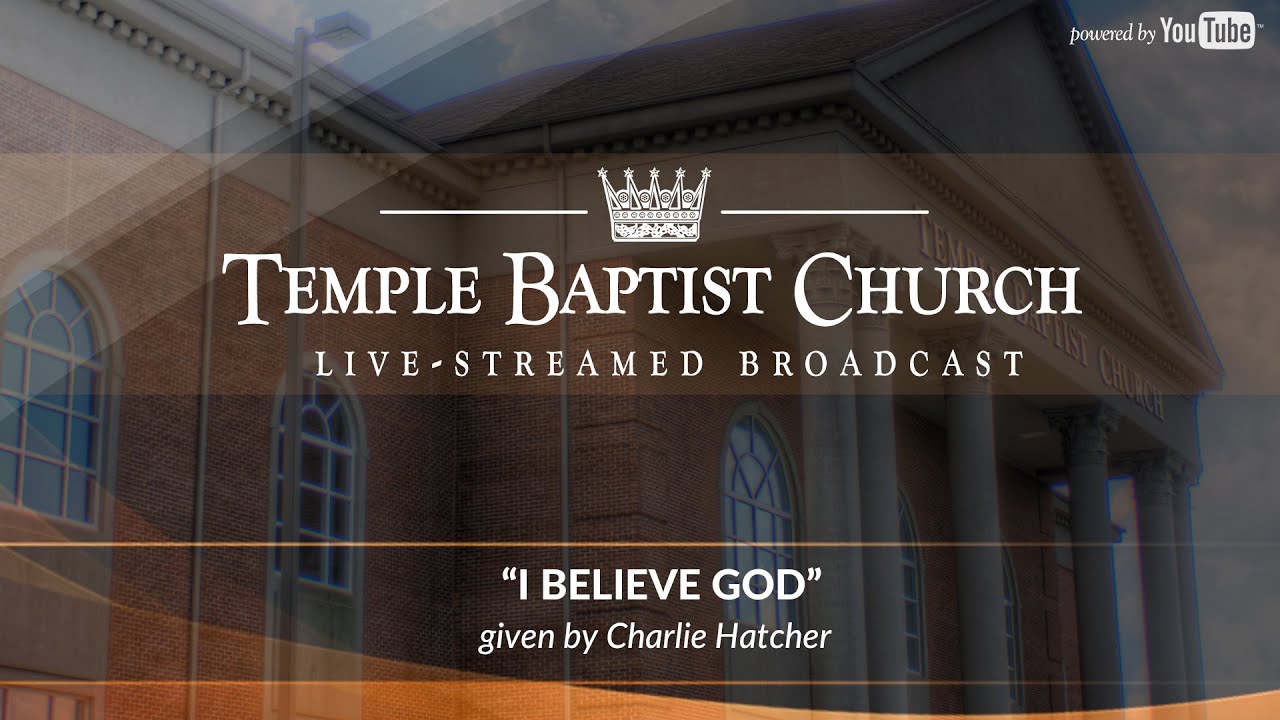 "I Believe God" • Given By Charlie Hatcher • November 20, 2024 - YouTube
