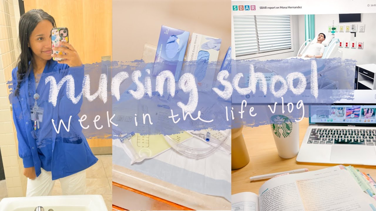 week in the life of a nursing student | exam day, first hospital ...