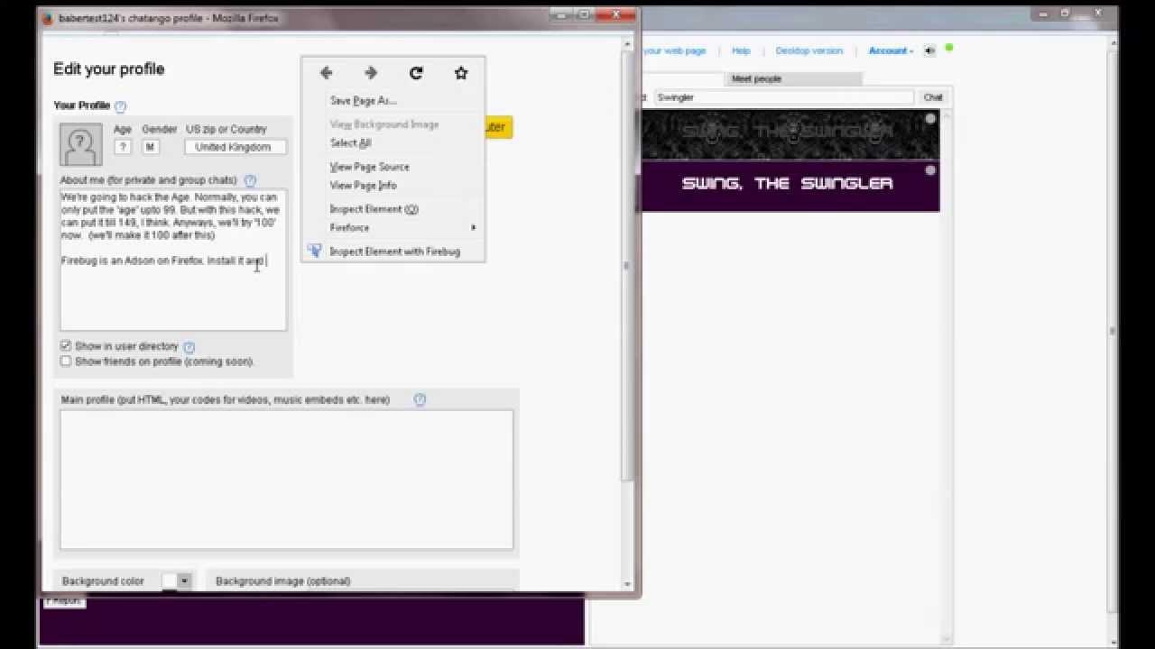 A One-Minute Tutorial On 'Hacking Age' On Chatango - YouTube