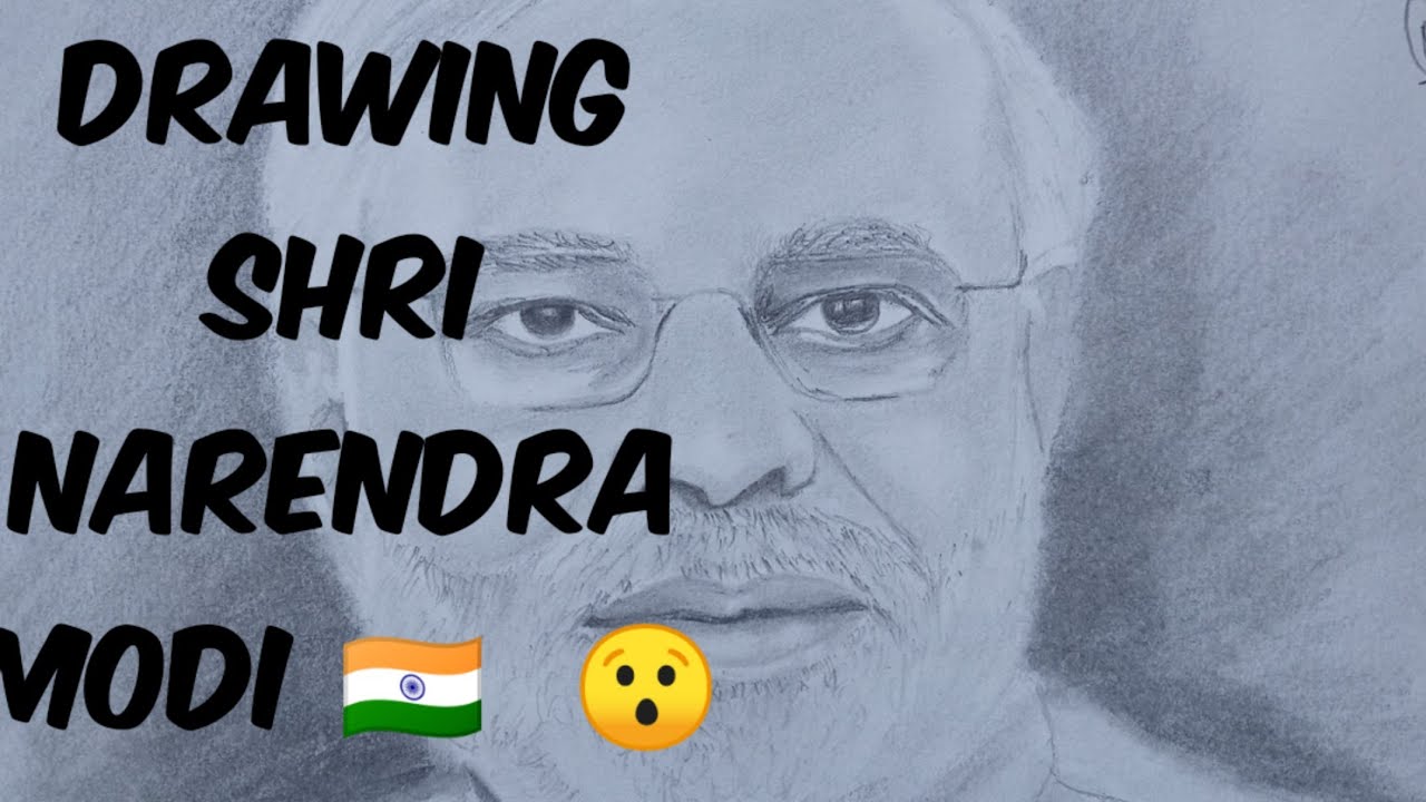 Drawing shri Narendra modi ji | how to draw Narendra modi step by step ...